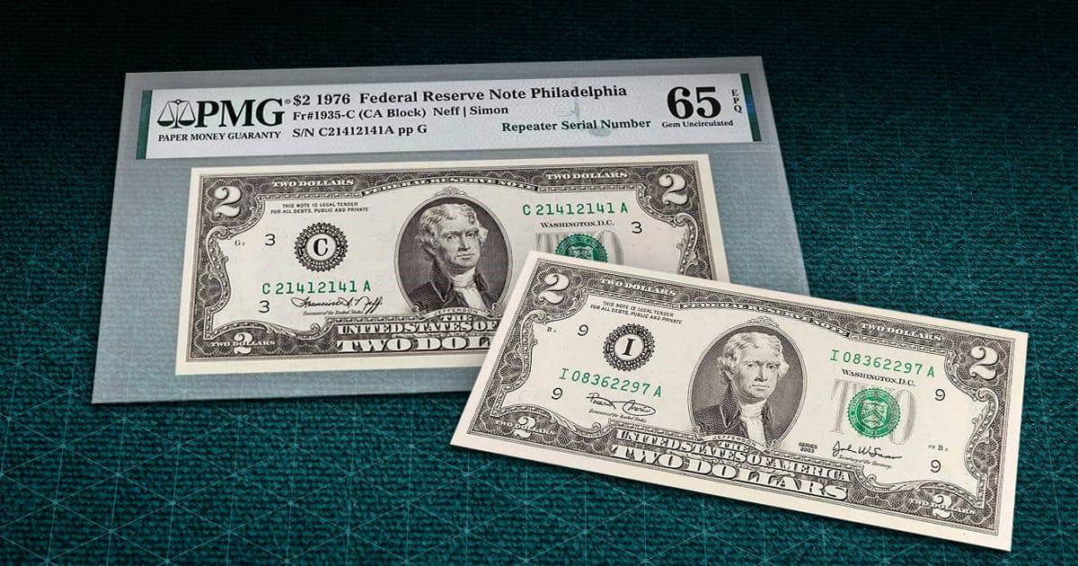 Are 2 Bills Worth Any Money APMEX